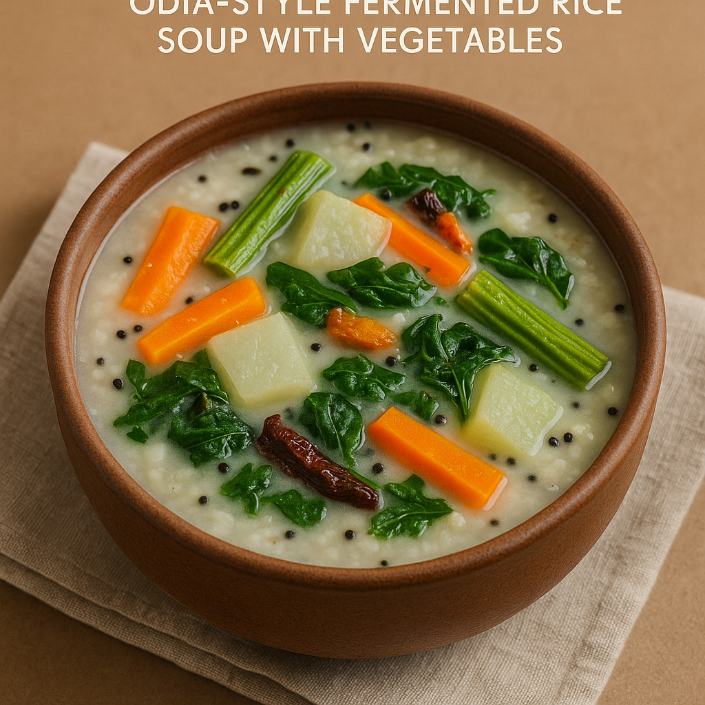 Kanji – Odia-Style Fermented Rice Soup with Vegetables – The Pinch of ...