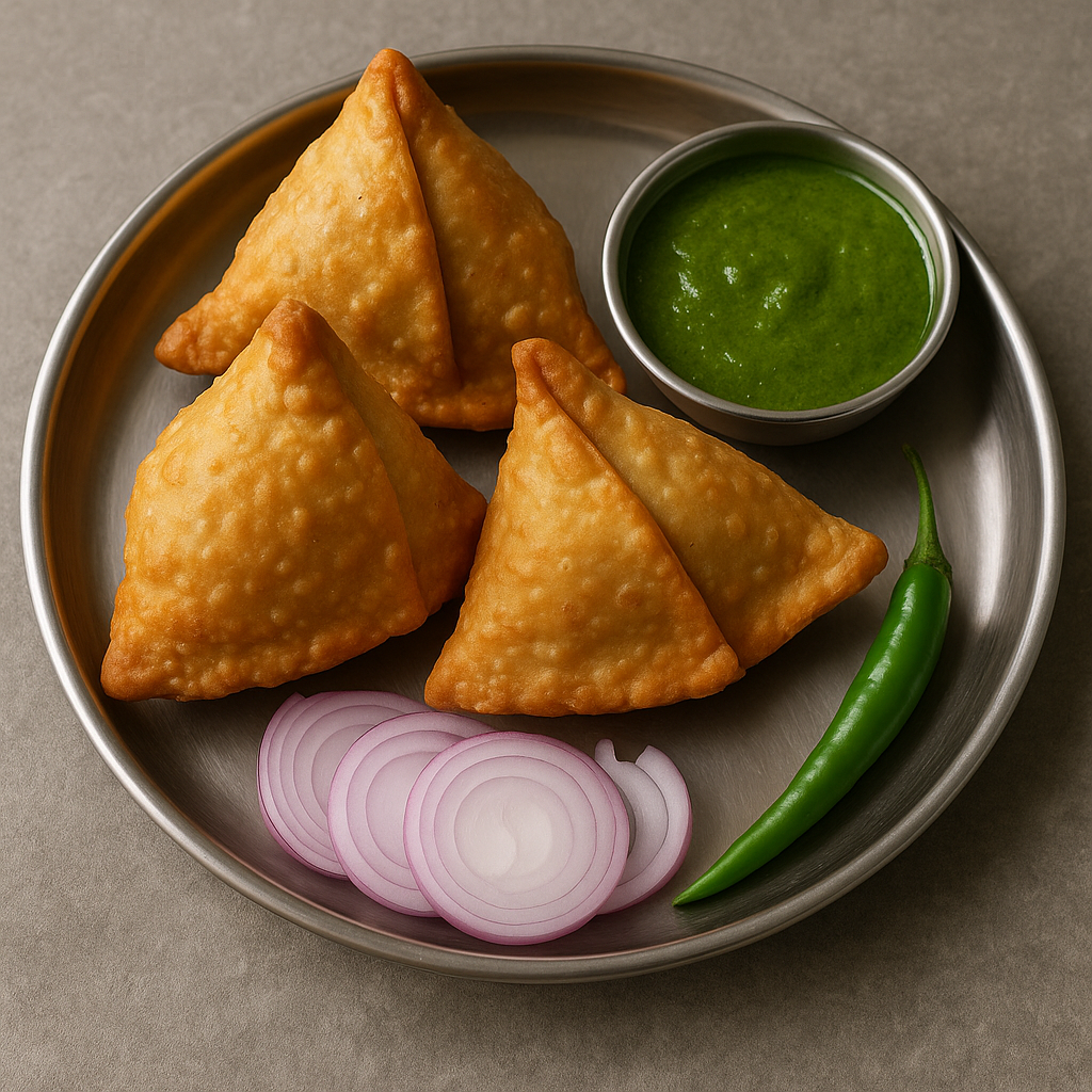 Singada – Odia-Style Samosa with Aloo Matar Filling – The Pinch of Masala