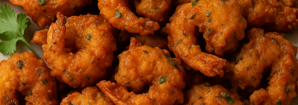 Prawn Pakora – Crispy Indian Shrimp Fritters with Gram Flour & Spices ...